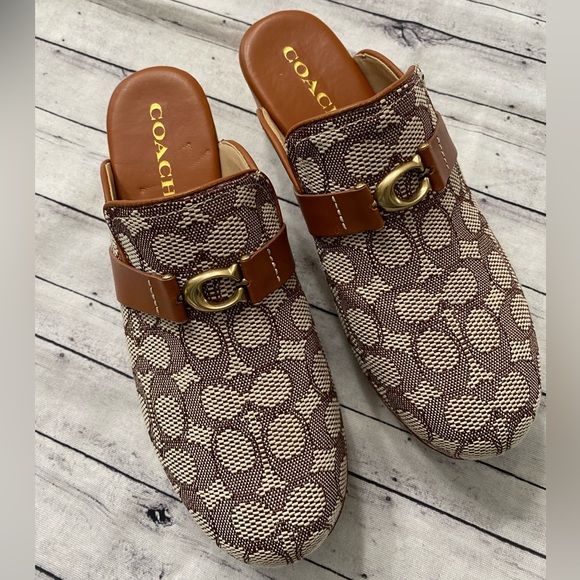 Coach | Shoes | Coach Finlay Clog In Signature Jacquard | Poshmark